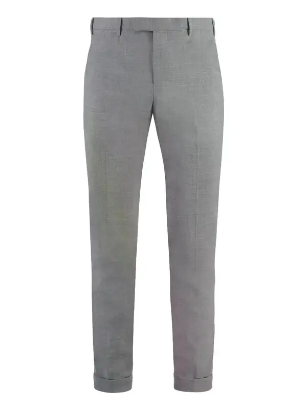 PT TORINO Flat-front Trousers - Grey