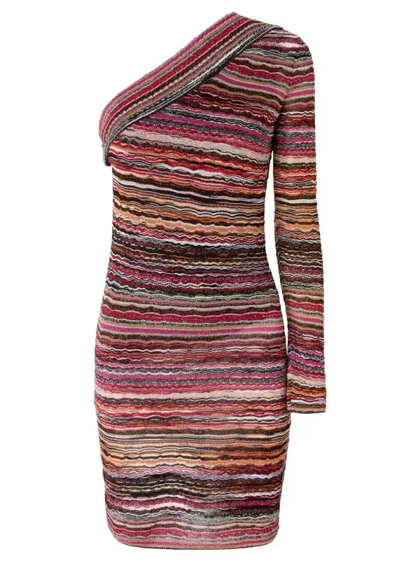 Missoni Striped Mini Dress - Pink