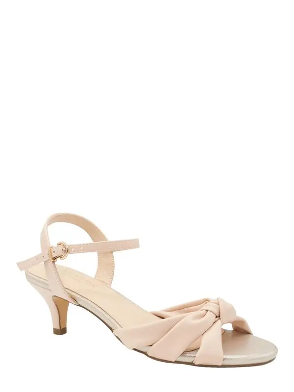 PARADOX LONDON PINK Monique Kitten Heel Sandals - Beige