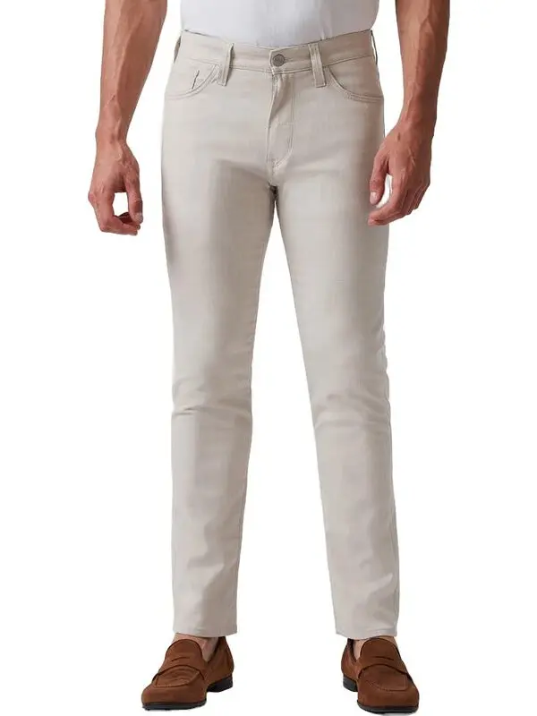 34 Heritage Courage Straight Leg Twill Trousers - Cream Cross Twill