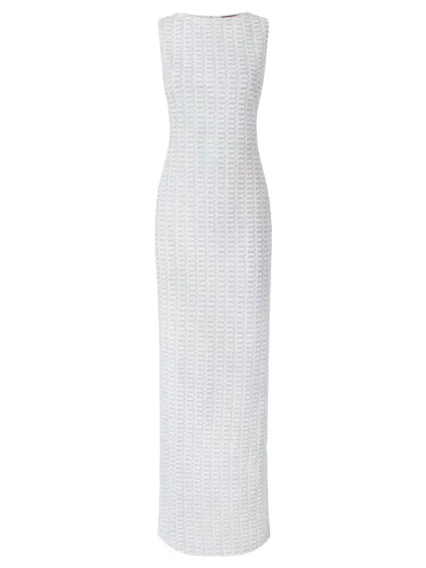 Missoni Knitted Sleeveless Dress - Silver