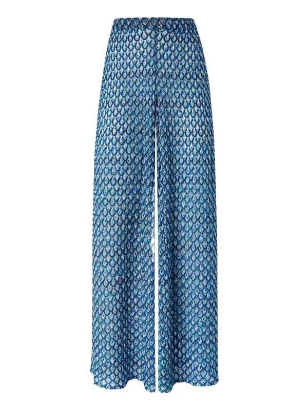 Missoni Knitted Trousers - Blue