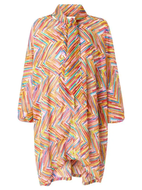 Missoni Zigzag-pattern Mini Dress - Orange