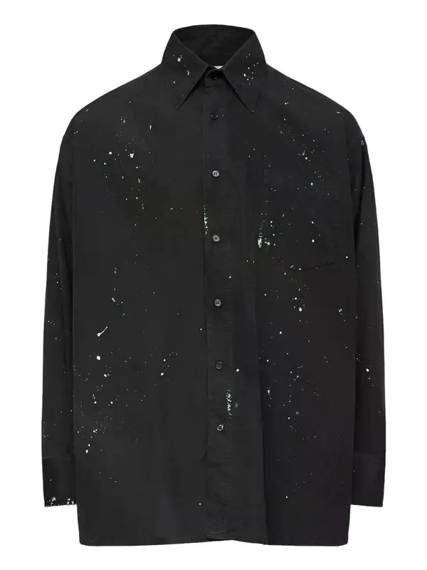 MAISON MARGIELA Paint-splatter Shirt - Black