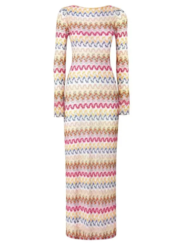 Missoni Zigzag-patterned Dress - Pink