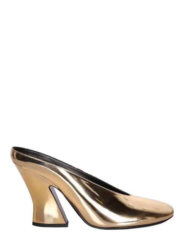 Givenchy Mule With Sculptural Heel - Grey
