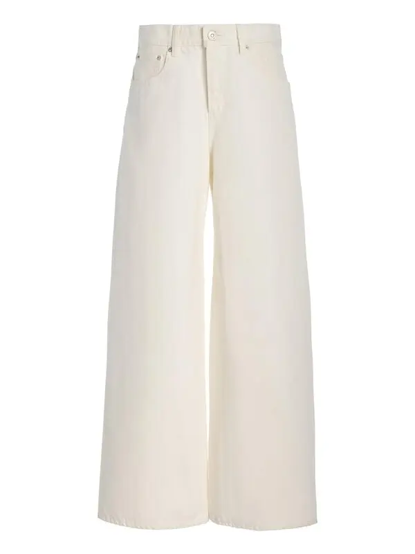 Moussy Vintage Tribeca Super-wide Jeans - White