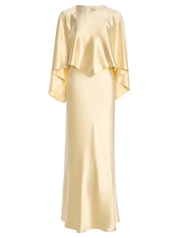 Adam Lippes Larys Convertible Silk-charmeuse Maxi Dress - Ivory