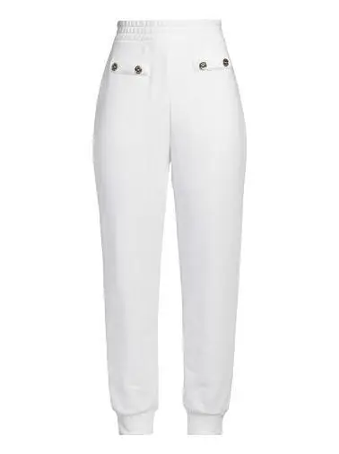 Elisabetta Franchi Track Pants With Appliqués - White