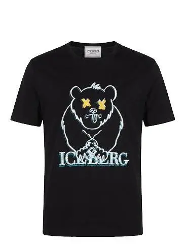 Iceberg T-shirt Size Cotton - Black