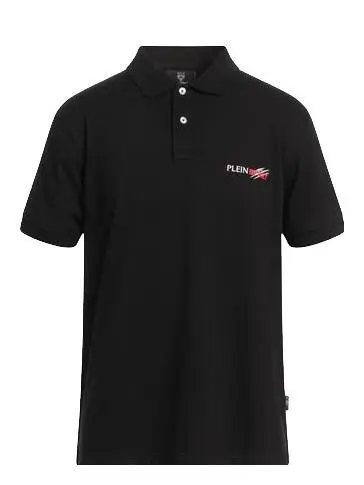 PLEIN SPORT Polo Shirt Size Cotton, Elastane - Black