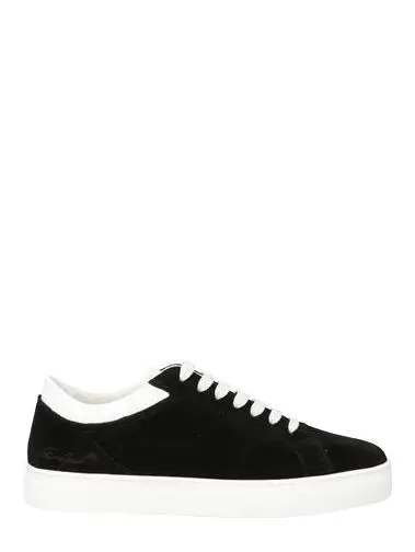 Emporio Armani Calfskin Sneakers - Black