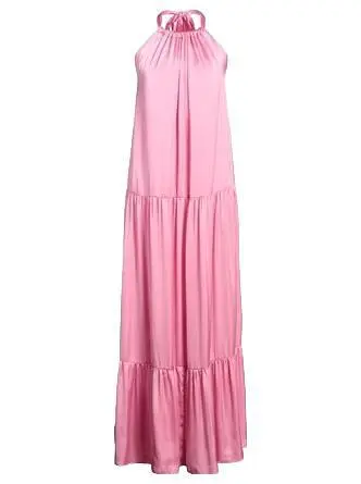 LIU •JO Maxi Flared Halterneck Dress - Pink