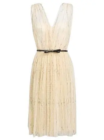 Elisabetta Franchi Midi Dress - Beige