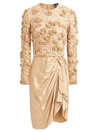 Elisabetta Franchi Midi Dress - Beige