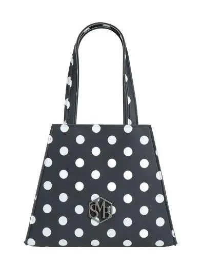 Save My Bag Polka-dot Scuba Shopper Bag - Black
