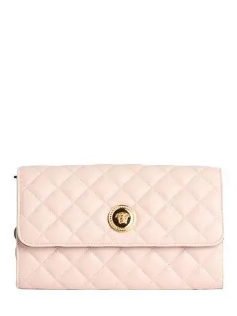 Versace Handbag In Light Lambskin - Pink