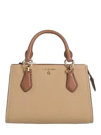 Michael Kors Textured Leather Tote Handbag - Beige