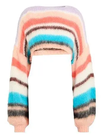 VICOLO Striped Knitted Sweater - Purple