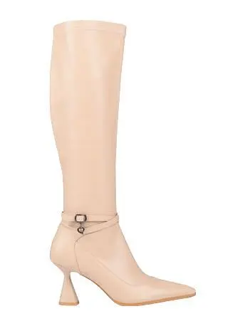 TUA BY BRACCIALINI Coated Fabric Boots - Beige