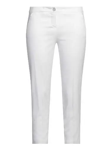 TRUSSARDI Cotton Blend Tapered Pants - White