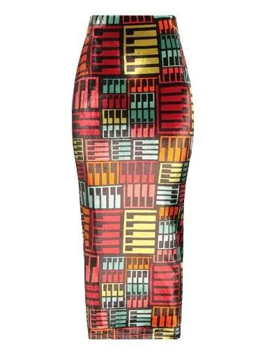 Emilio Pucci Maxi Skirt In Viscose Blend - Red