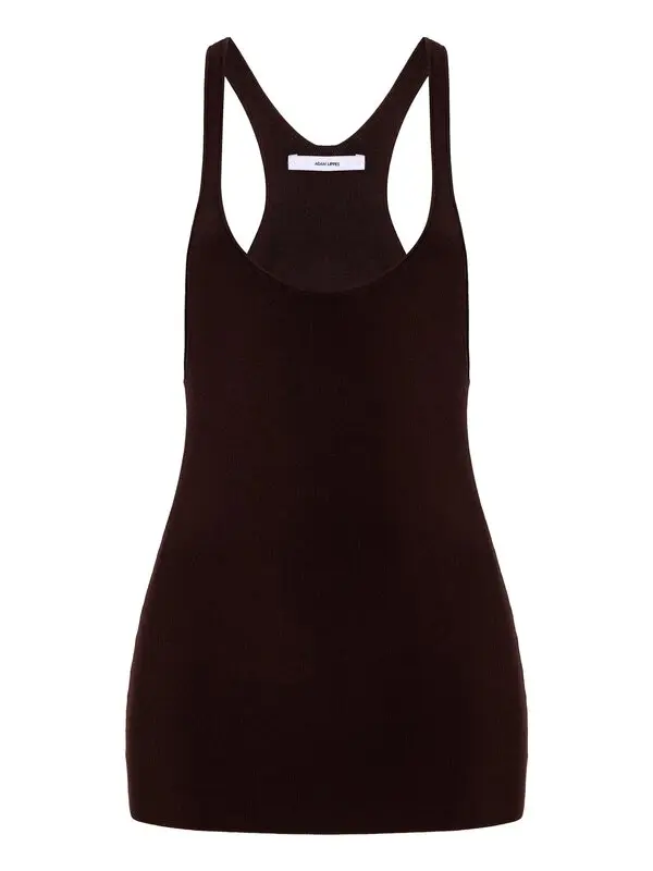 Adam Lippes Lumii Knit Tank - Brown