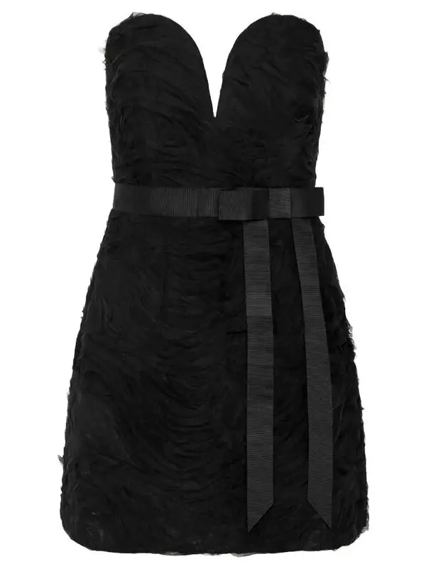 Rebecca Vallance Willow Mini Dress - Black