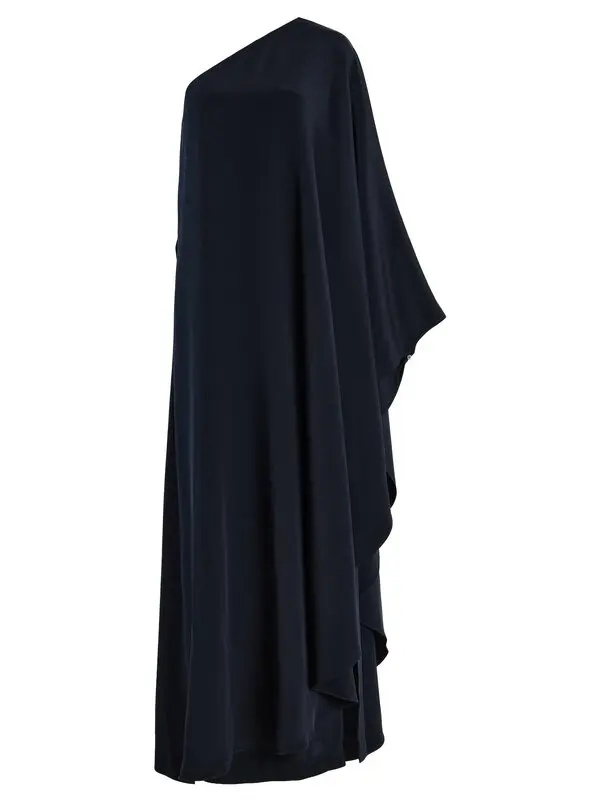 Adam Lippes Solene Silk Crepe Dress - Navy