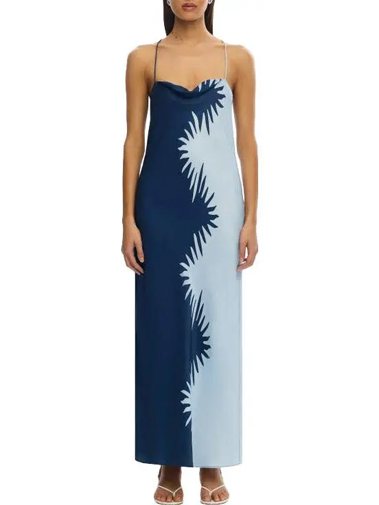 Significant Other Flossie Abstract Print Maxi Dress - Reflection