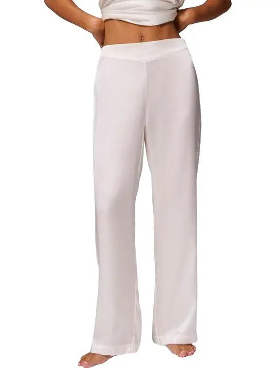 Simone Perele Love Me Silk Lounge Pants - Ivory