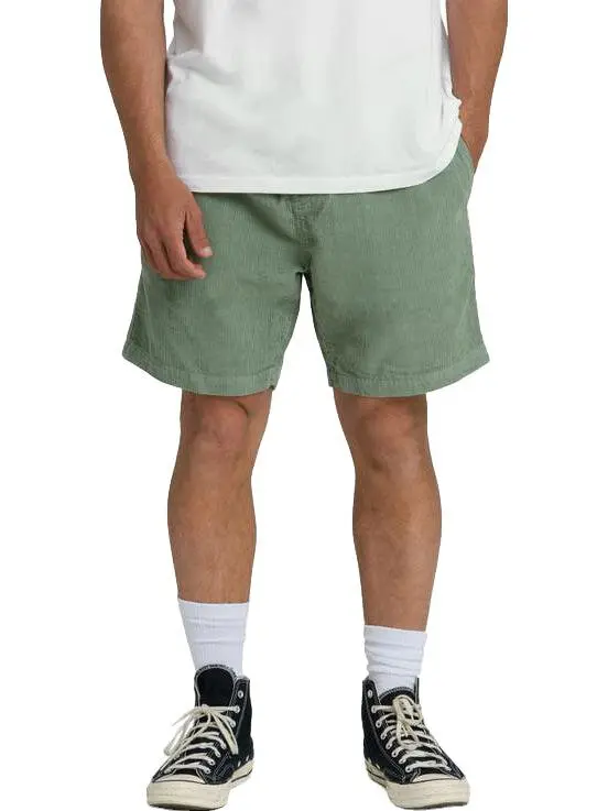 BILLABONG Larry Layback Cotton Corduroy Shorts - Moss