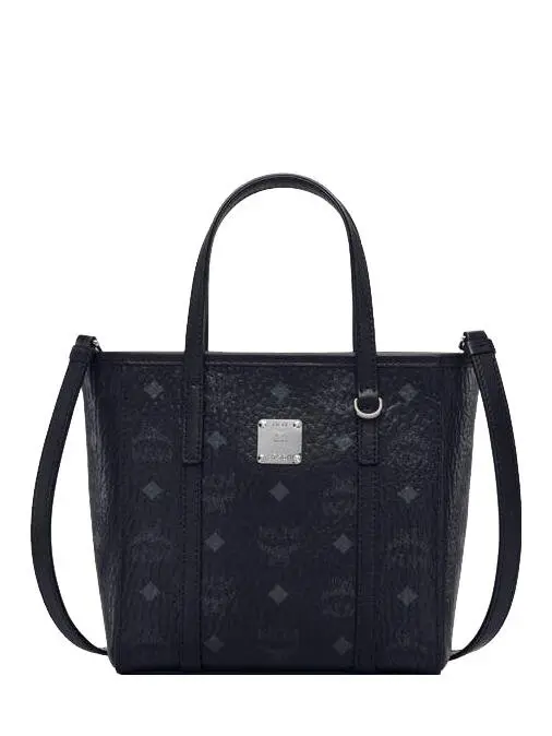Mcm Toni Top-zip Visetos Shopper - Black