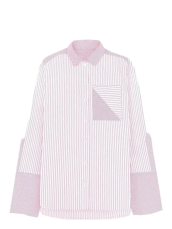 THEO THE LABEL Echo Stripe Shirt - Lantana