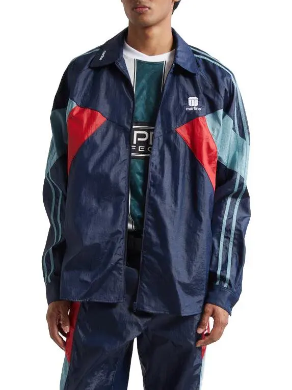 Martine Rose Shirt Track Jacket - Blue Navy