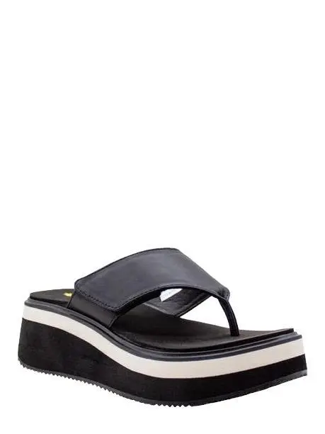 VOLATILE Shitake Platform Wedge Sandal - Black