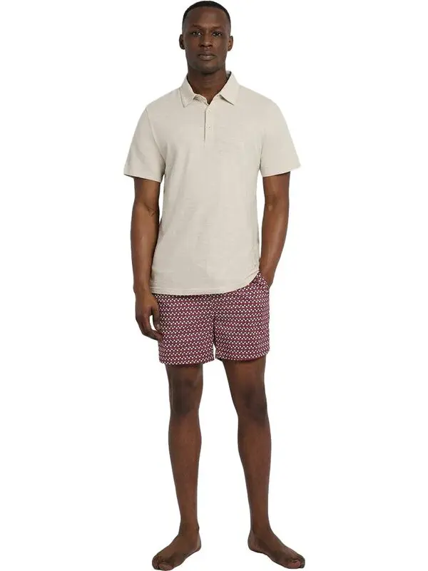 Onia Slub Short Sleeve Polo - Stone