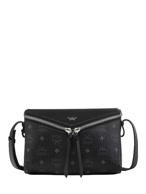 Mcm Diamant 3d Shoulder Bag - Black
