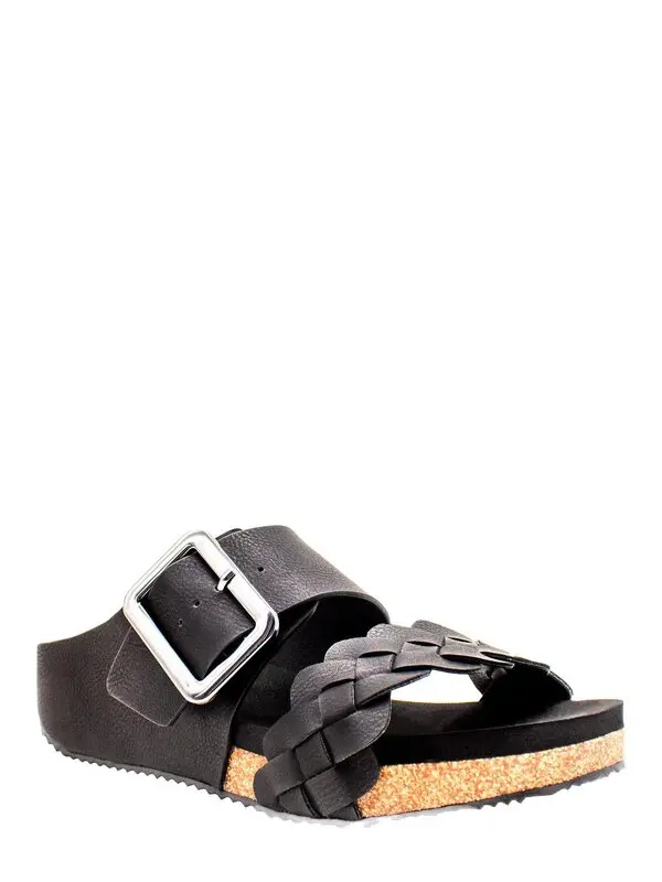 VOLATILE Morel Wedge Sandals - Black