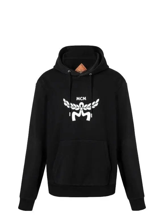 Mcm Classic Logo Hoodie - Black
