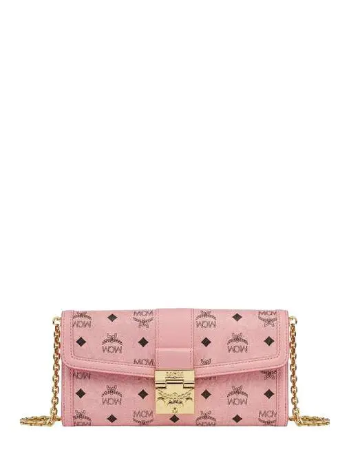 Mcm Tracy Chain Wallet - Pink