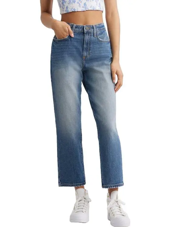Bp. High Waist Ankle Straight Leg Jeans - Valentino Wash