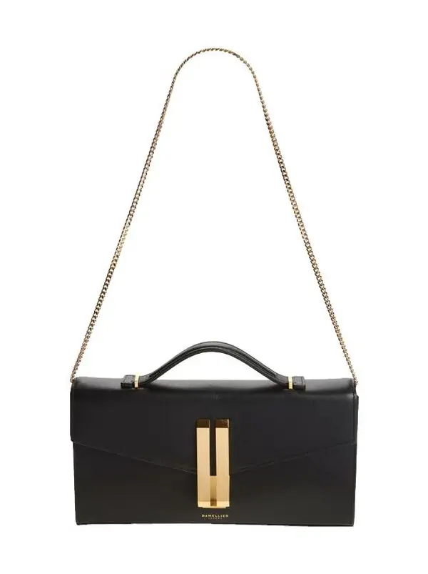 DEMELLIER Vancouver Leather Clutch - Black