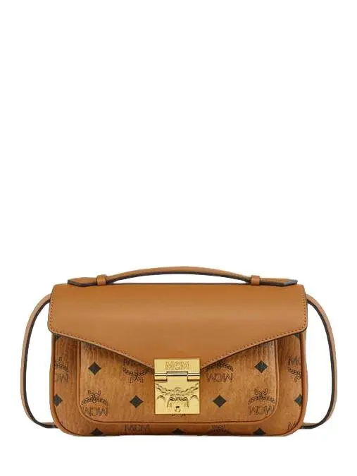 Mcm Tracy Crossbody Bag - Cognac