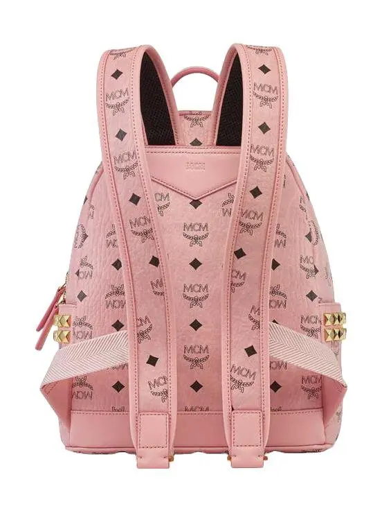 Mcm Stark Side Studs Backpack - Pink