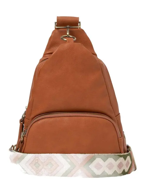 URBAN ORIGINALS Vegan Leather Sling Bag - Tan