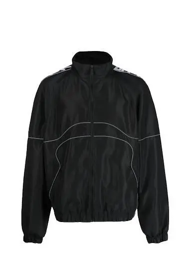 Off-White Logoband Piping Track Jacket - Black