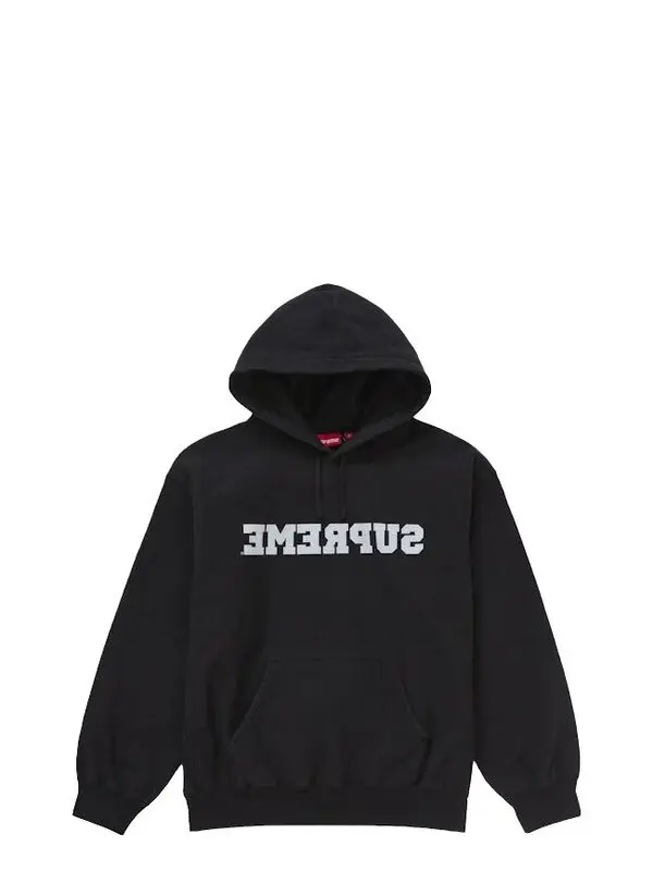 Supreme Reverse Hooded Sweatshirt - Black