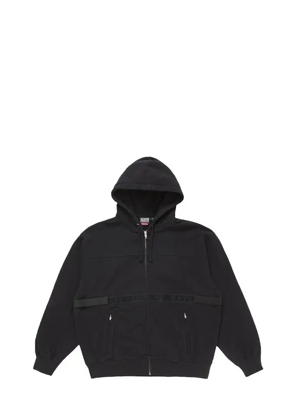 Supreme Marithé + François Girbaud Zip Up Hooded Sweatshirt - Black