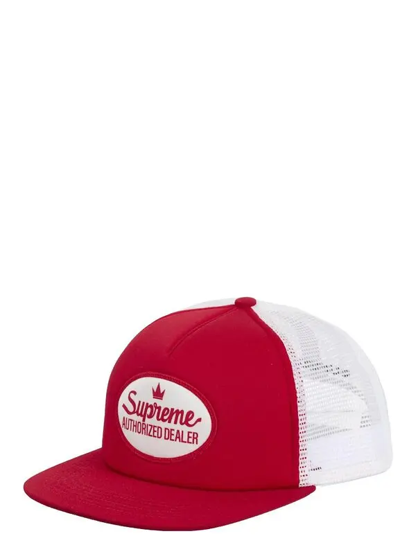 Supreme Authorized Mesh Back 5-panel Cap - Red
